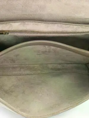Celine Soft 16 Bag Grainy Calfskin Teen Shoulder Bag - Grey