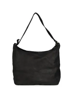 Guidi Leather Shoulder Bag - Black