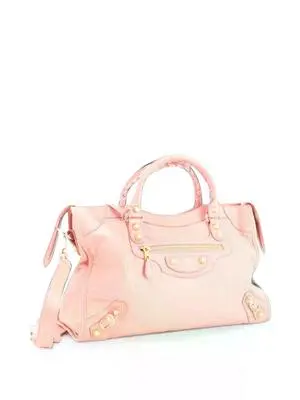 Balenciaga City Giant Studs Bag Leather Medium Satchel