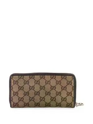 Gucci Zip Around Wallet Gg Canvas Long Small Wallets