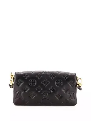 LOUIS VUITTON Convertible Coussin Pochette Monogram Embossed Lambskin Shoulder Bag