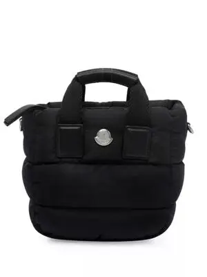 Moncler Caradoc Quilted Logo-plaque Mini Handbag - Black