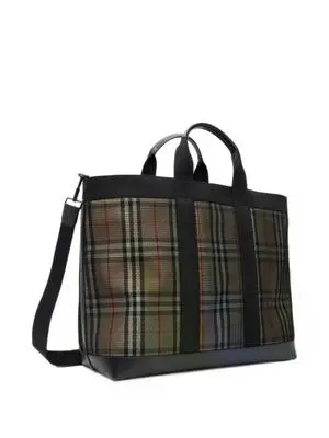 Burberry Ormond Check-pattern Tote Bag