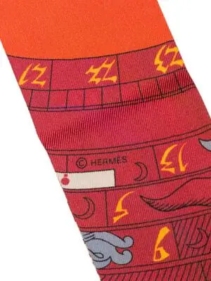 Hermès 2000-2015 Astrologie Twilly Silk Scarf Scarves