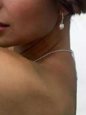 DOWER & HALL Baroque Luna Pearl™ Earrings - Silver