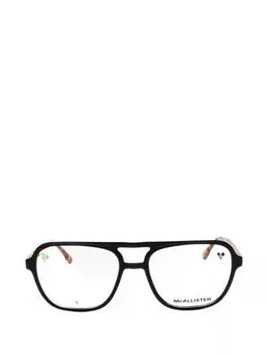 MCALLISTER Rectangle-frame Glasses - Black