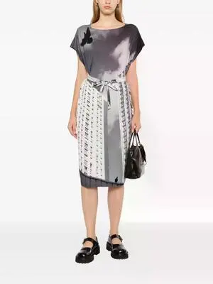 AGNES B. Gouh Midi Dress
