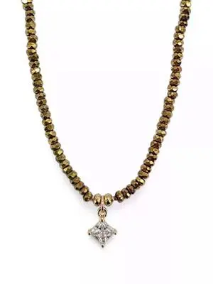 MADISON Faceted Beaded Charm Necklace - Gold
