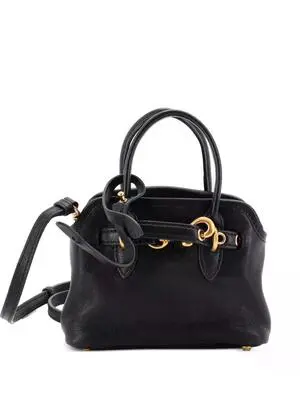 Miu Miu Aventure Leather Mini Tote Bag - Black