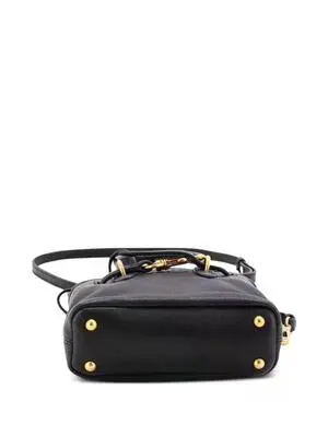 Miu Miu Aventure Leather Mini Tote Bag - Black