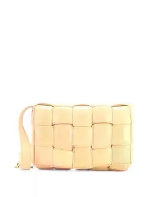 Bottega Veneta Cassette Padded Maxi Intrecciato Leather Crossbody Bag - Neutrals