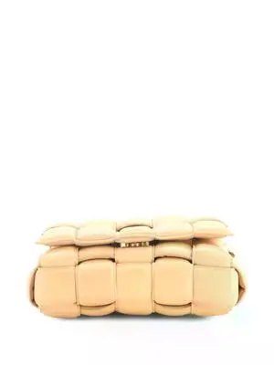 Bottega Veneta Cassette Padded Maxi Intrecciato Leather Crossbody Bag - Neutrals