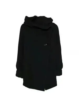 Y’s Single-breasted Coat - Black