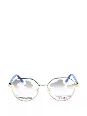Guess Geometric-frame Glasses - Pink