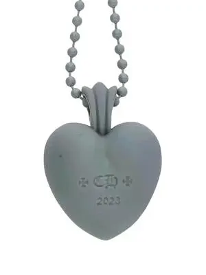 Chrome Hearts Heart-pendant Ball-chain Necklace
