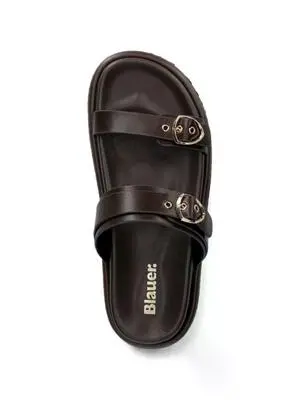 BLAUER. Bloom03 Buckle-fastening Leather Sandals