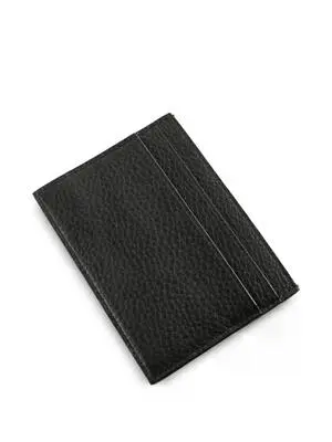 Saint Laurent Tiny Cassandre Card Case In Grained Leather