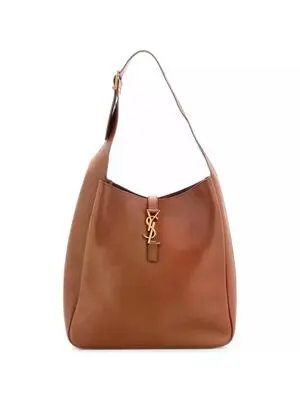 Saint Laurent Le 5 A 7 Supple Leather Large Hobo Bag - Brown
