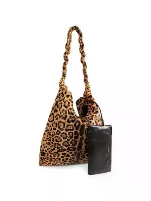 Saint Laurent Medium Amalia Leopard-print Tote Bag