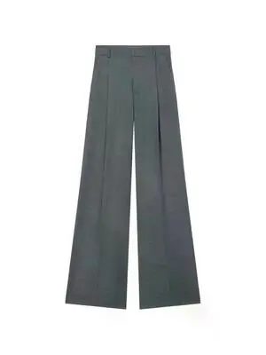 Blumarine Pleated Palazzo Pants - Grey