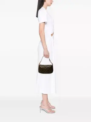 LOUIS VUITTON 2000 Monogram Pochette Accessoires Shoulder Bag - Brown