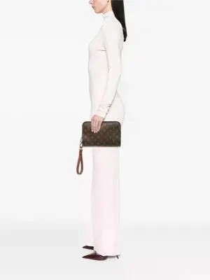 LOUIS VUITTON 2003 Monogram Orsay Clutch Bag