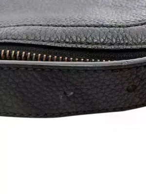 Gucci 2000-2015 Grained Calfskin Logo Half Moon Crossbody Bag