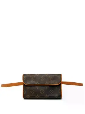 LOUIS VUITTON 2002 Monogram Pochette Florentine Belt Bag - Brown