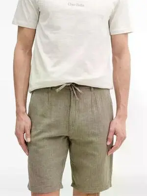 LINDBERGH Herringbone-weave Drawstring Shorts