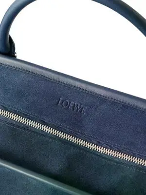 Loewe Large Amazona 180 Suede Leather Tote Bag