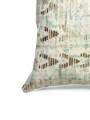 L'OCA NERA Abstract-print Pleated Cushion