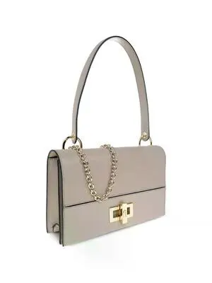 Furla Amelia Leather Shoulder Bag - Neutrals