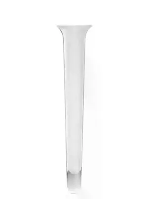 ENZO DE GASPERI Conical Glass Vase - White
