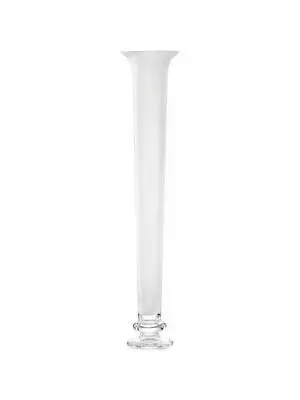 ENZO DE GASPERI Conical Glass Vase - White