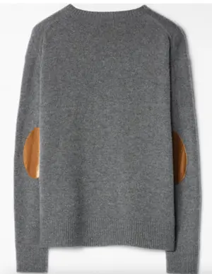 Celine Classic Elbow-patch Crewneck