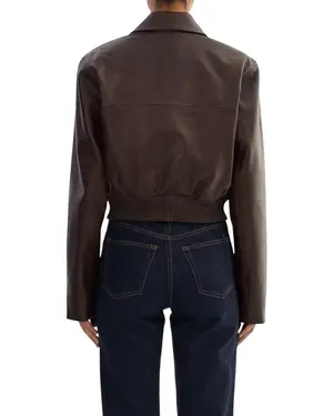LAMARQUE Perry Leather Bomber Jacket