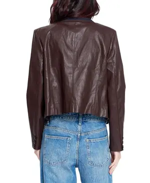 Central Park West Hazel Ribbed Trim Jacket