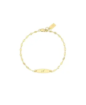SET & STONES Banks Engraved Initial Bracelet A