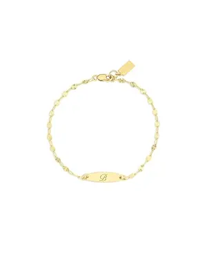 SET & STONES Banks Engraved Initial Bracelet B
