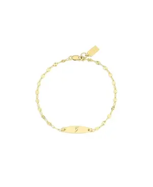 SET & STONES Banks Engraved Initial Bracelet G