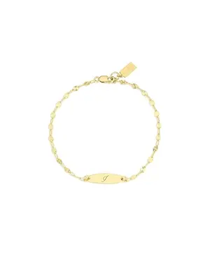 SET & STONES Banks Engraved Initial Bracelet - I