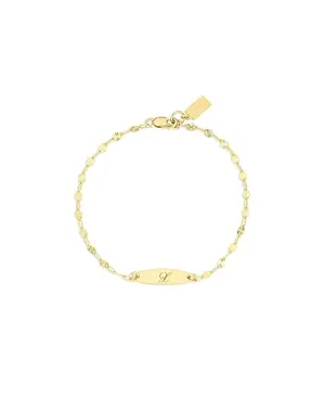 SET & STONES Banks Engraved Initial Bracelet - X