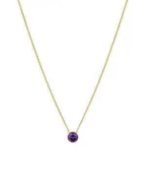 SET & STONES Birthstone Pendant Necklace February
