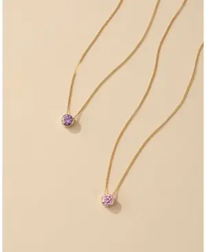 SET & STONES Birthstone Pendant Necklace - July