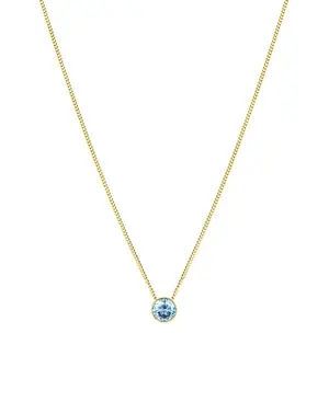 SET & STONES Birthstone Pendant Necklace March