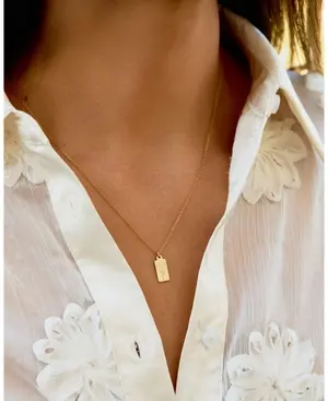 SET & STONES Tawney Birth Flower Necklace - August