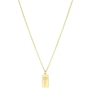 SET & STONES Tawney Birth Flower Necklace - July