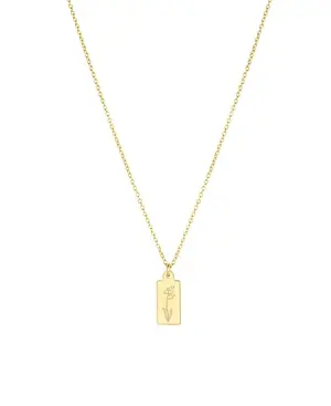 SET & STONES Tawney Birth Flower Necklace - May