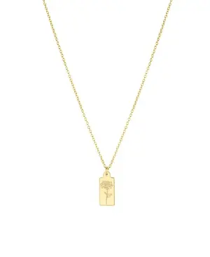 SET & STONES Tawney Birth Flower Necklace - November