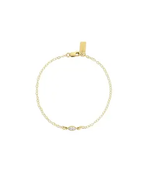 SET & STONES Marquise Birthstone Bracelet - April